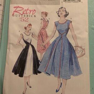 Butter | Dresses | Butterick 479 Wrap Dress Retro 50s Sewing Patterns ...